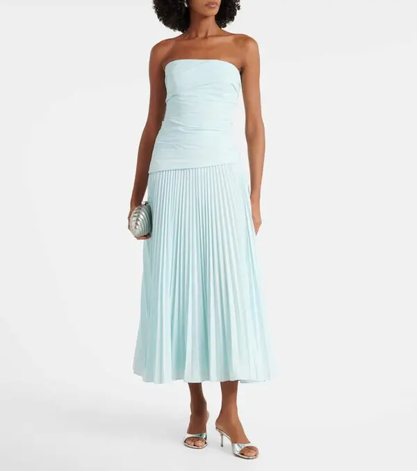 Simkhai Arie Pleated Bustier Dress