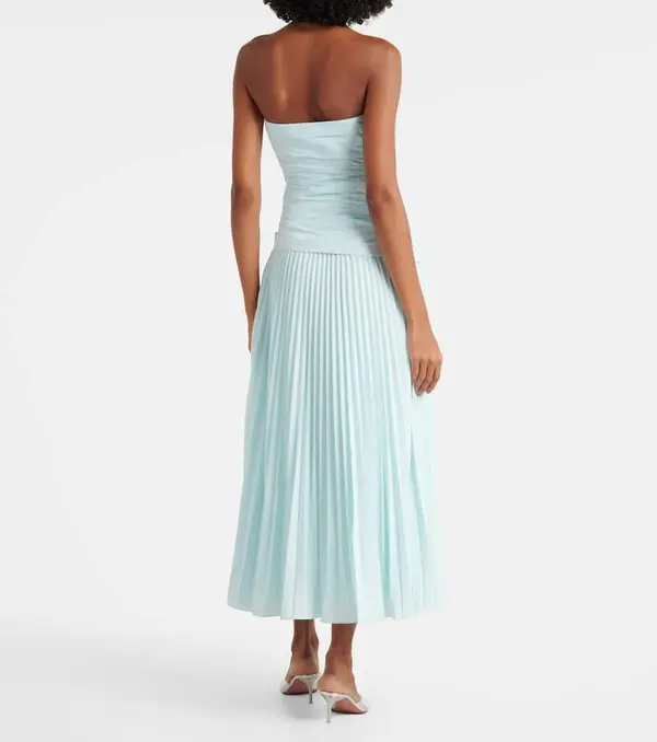 Simkhai Arie Pleated Bustier Dress