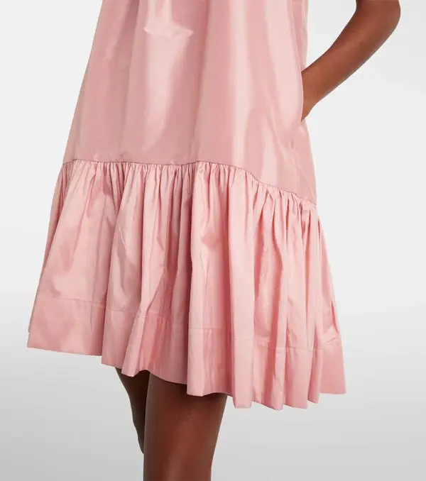 Simkhai Hope Bow-detail Taffeta Minidress - Pink