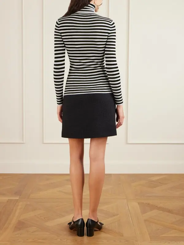 Valentino Garavani Striped Wool Turtleneck Sweater