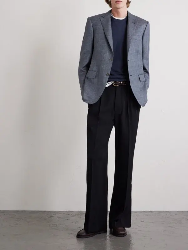Canali Cotton Crewneck Sweater - Blue