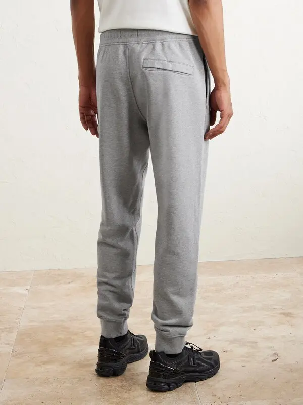 Stone Island Logo-appliquéd Organic Cotton-jersey Sweatpants