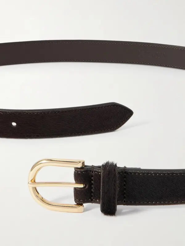MORJAS The Belt 2.5cm Pony Hair Belt - Brown