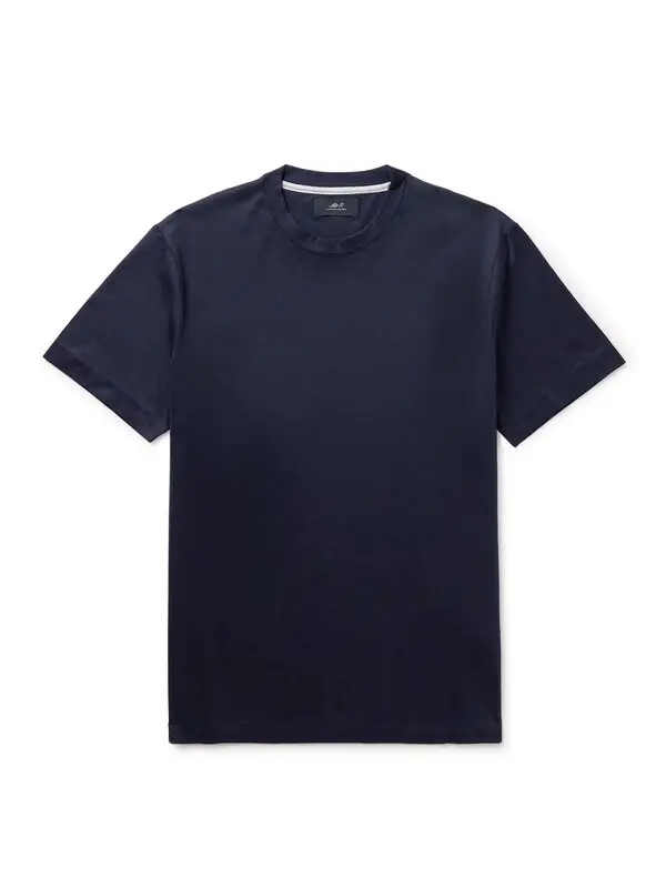 Mr P. Silk And Cotton-blend T-shirt