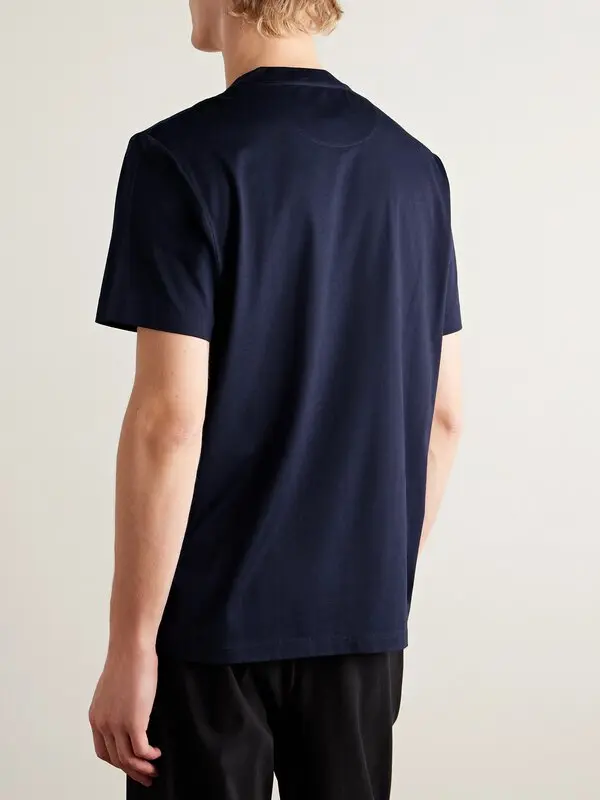 Mr P. Silk And Cotton-blend T-shirt