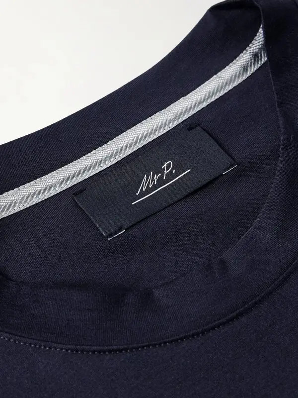 Mr P. Silk And Cotton-blend T-shirt