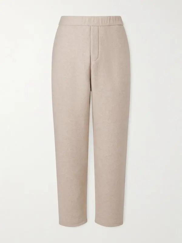 Loro Piana Straight-leg Wool-blend Sweatpants