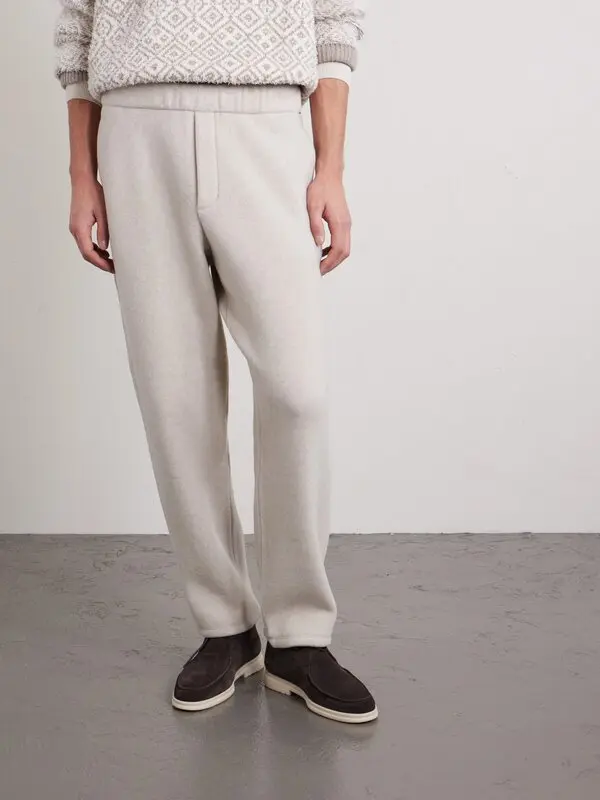 Loro Piana Straight-leg Wool-blend Sweatpants