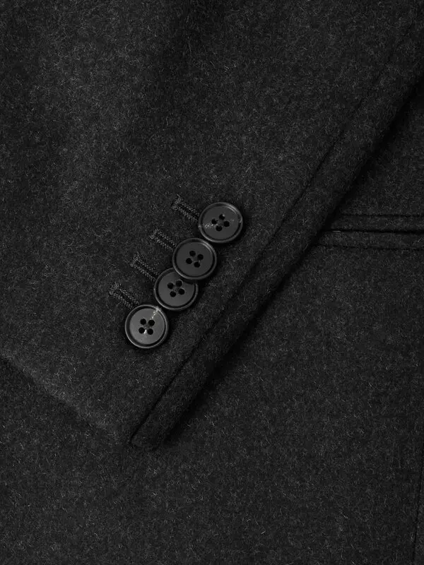 Mr P. Double-breasted Cashmere-blend Flannel Suit Jacket