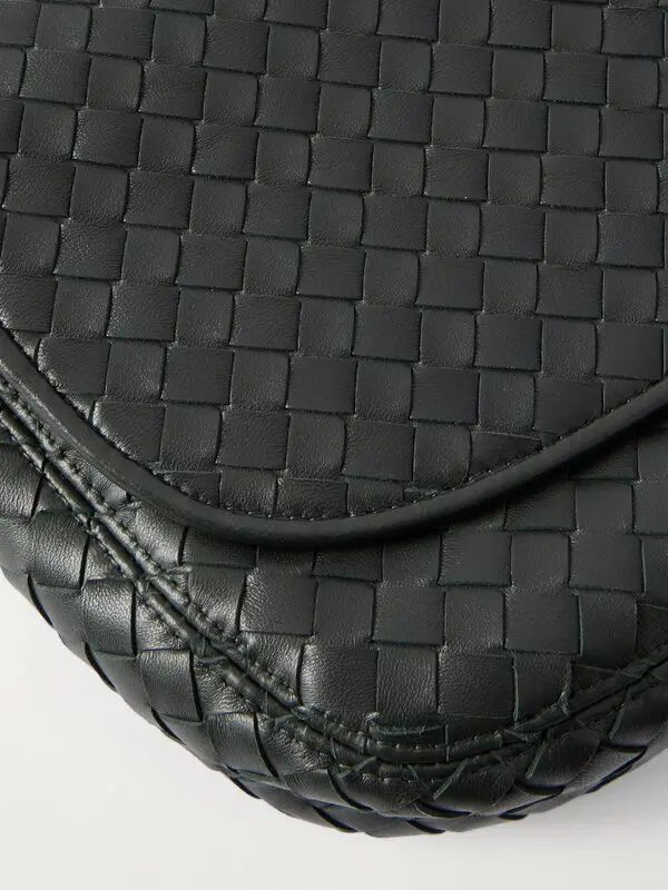 Bottega Veneta Intrecciato Leather Messenger Bag