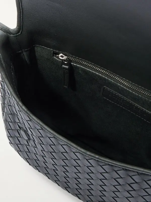 Bottega Veneta Intrecciato Leather Messenger Bag