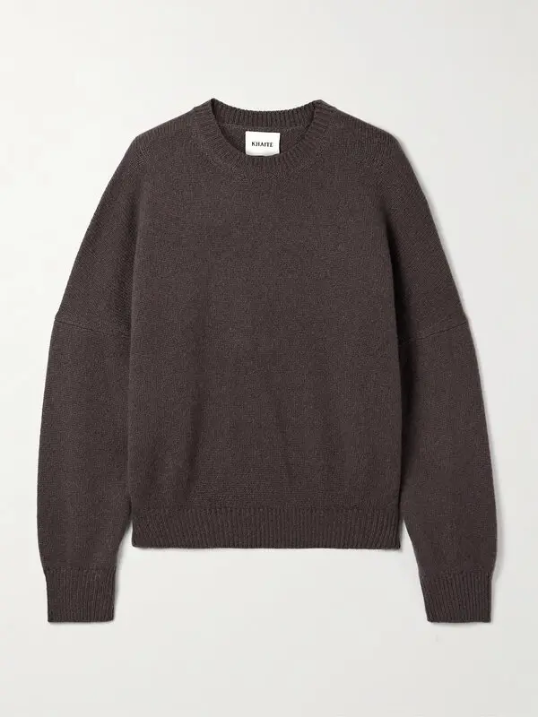 Khaite Margaux Oversized Cashmere Sweater - Brown