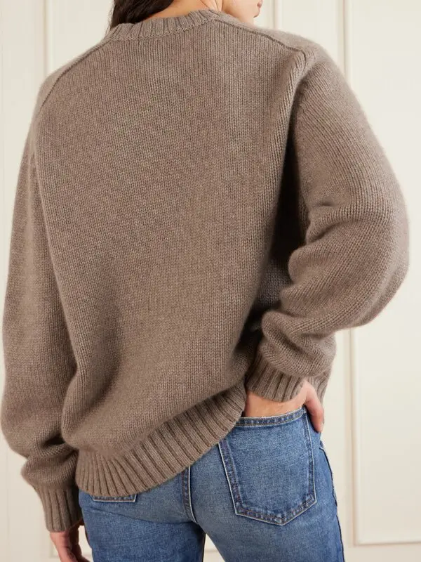 Khaite Mae Cashmere Sweater - Brown