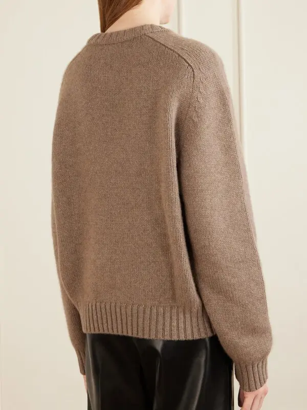 Khaite Mae Cashmere Sweater - Brown