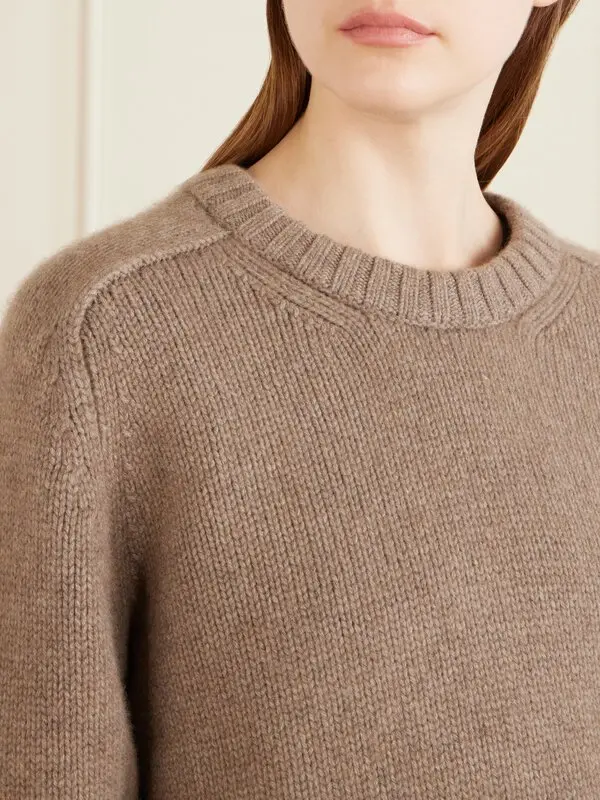 Khaite Mae Cashmere Sweater - Brown