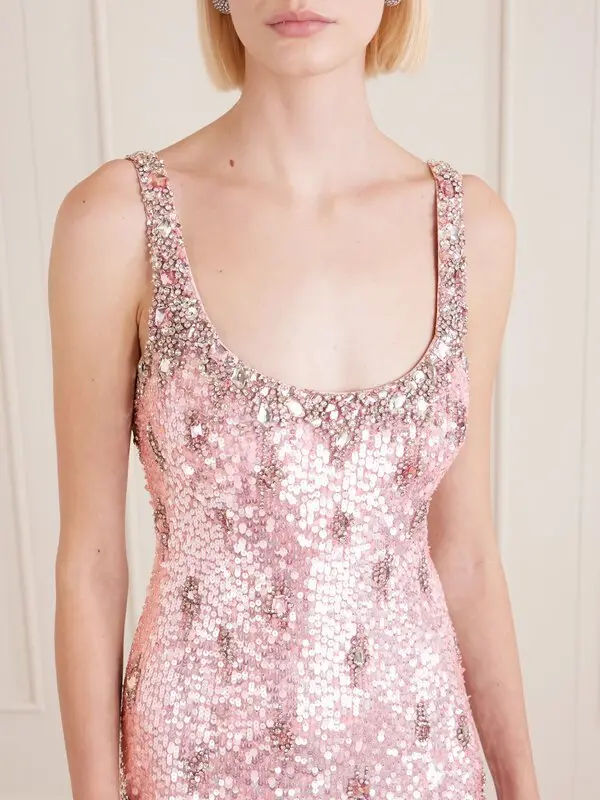 Jenny Packham Eza Embellished Mesh Gown