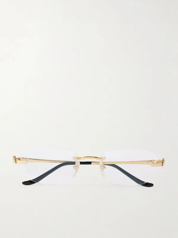 CARTIER Panthère Classic Rimless Optical Glasses - Gold