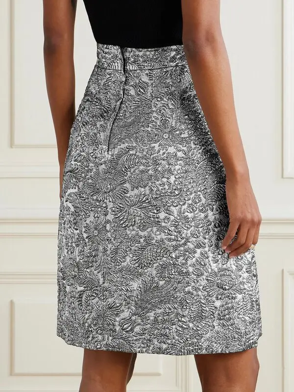 Dolce & Gabbana Metallic Jacquard Mini Skirt