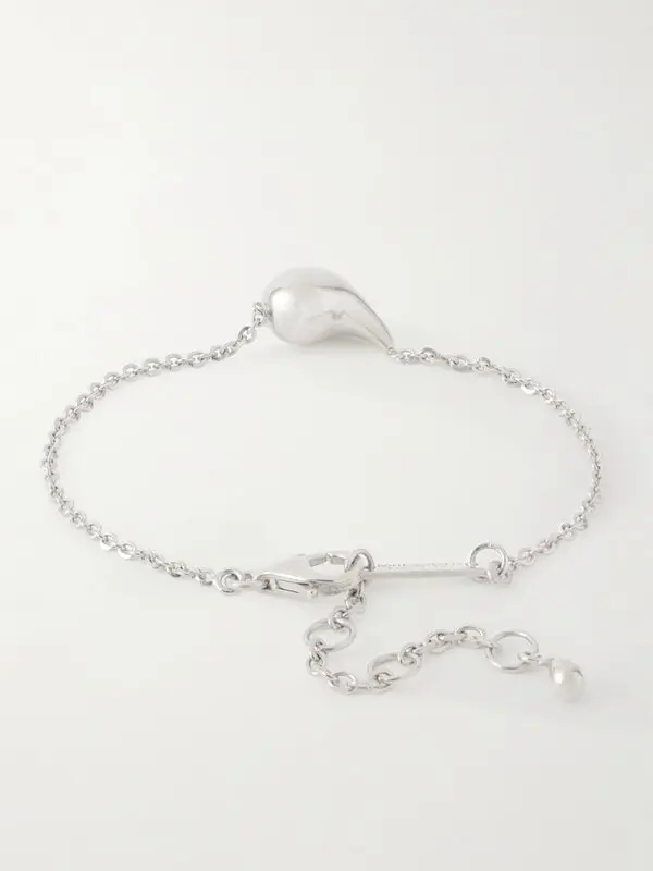 Bottega Veneta Drop Pendant Bracelet - Silver