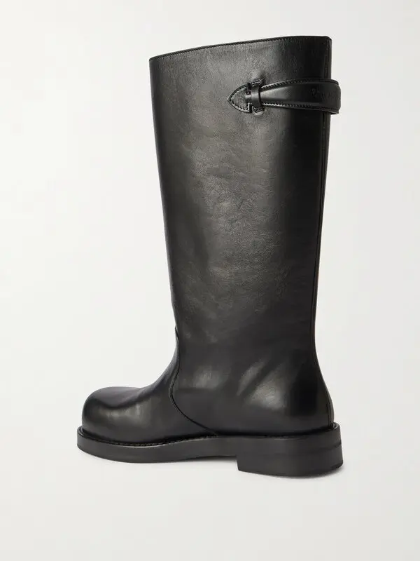 Acne Studios Beshay Leather Knee High Boots
