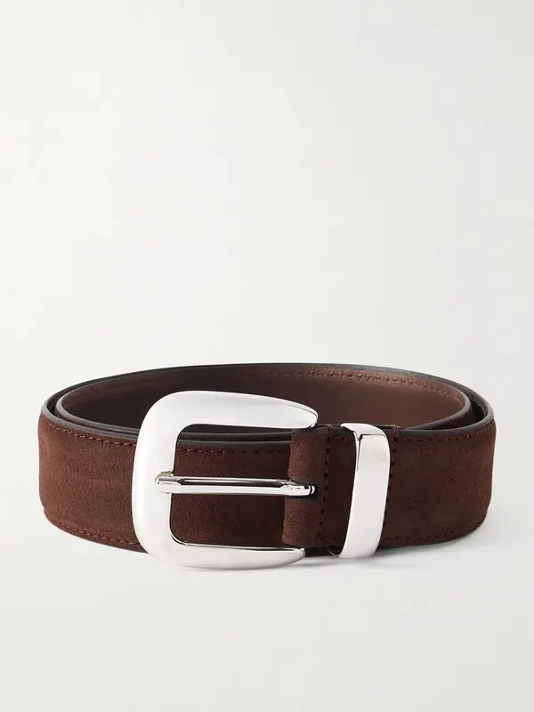 Anderson's Suede Belt - Brown
