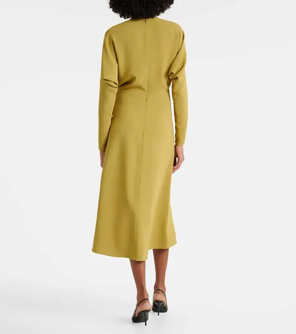 Victoria Beckham Dolman Cady Midi Dress - Green