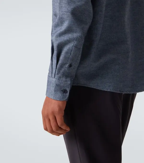 Sunspel Cotton Flannel Shirt