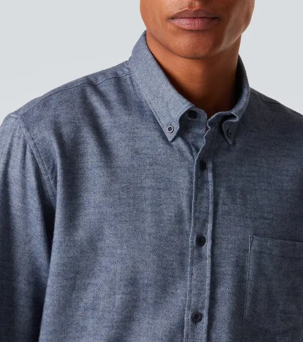Sunspel Cotton Flannel Shirt