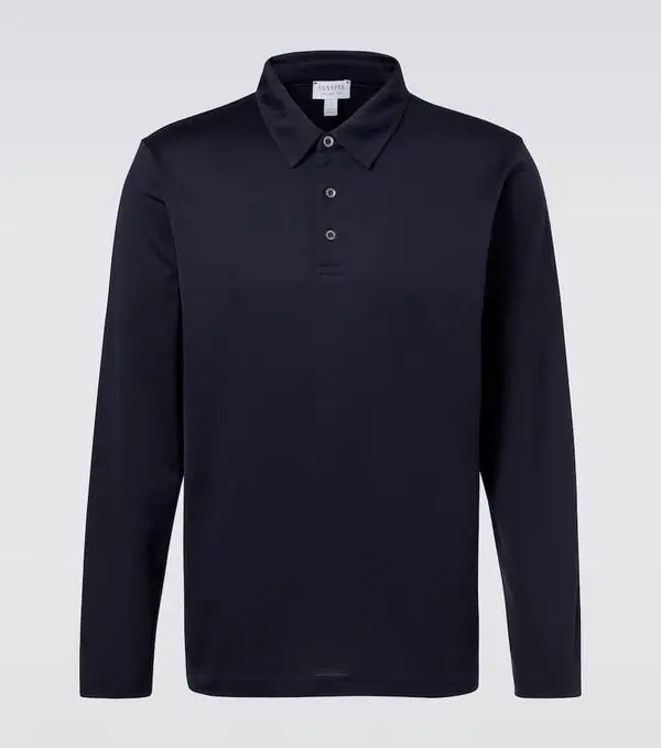Sunspel Cotton Jersey Polo Shirt