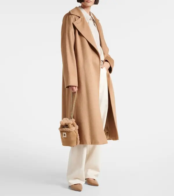 ROGER VIVIER Tres Vivier Suede And Shearling Backpack