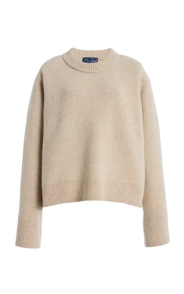 WITH NOTHING UNDERNEATH Devon Wool Sweater - Tan