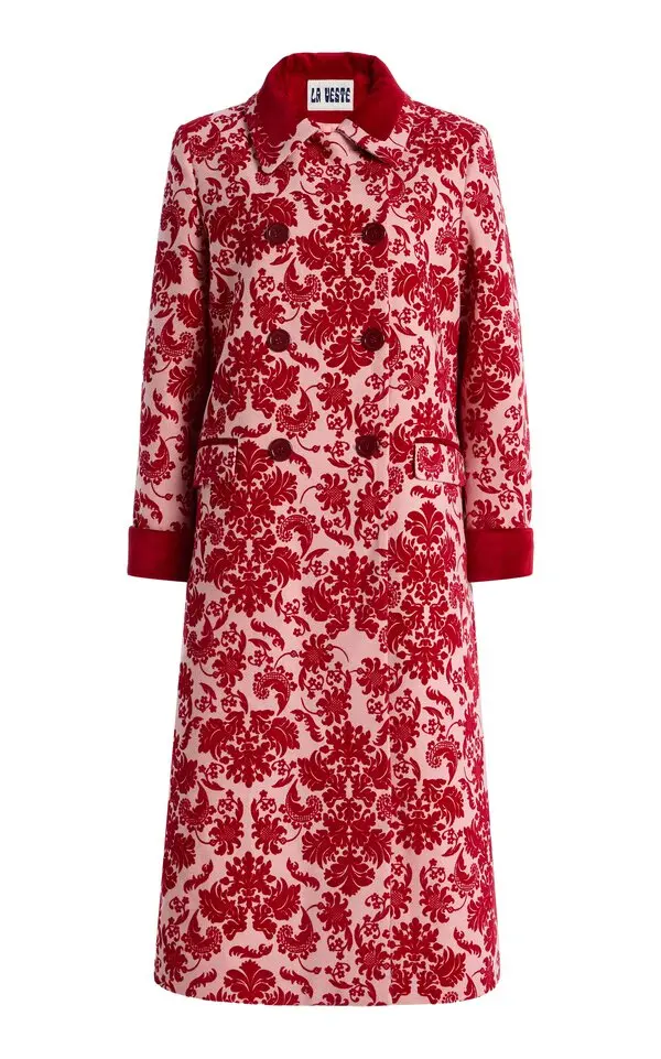 La Veste Miranda Flocked Wool Coat