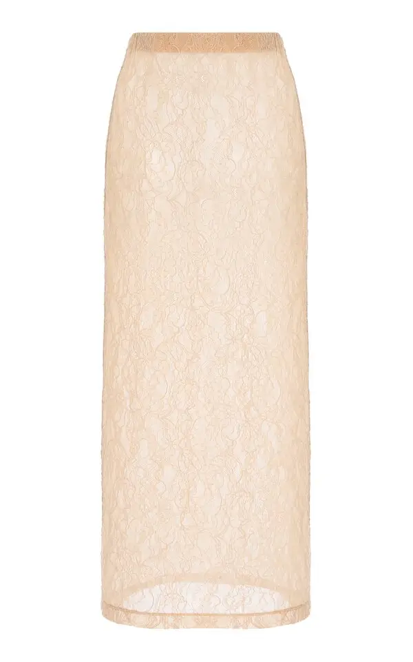 Wardrobe.NYC Lace Midi Skirt - Khaki