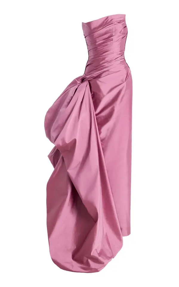 MARMAR HALIM Strapless Taffeta Ball Gown