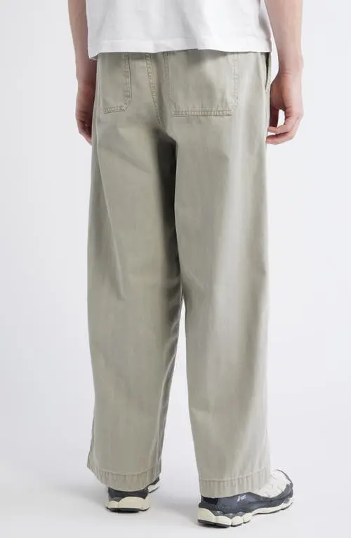 Topman Herringbone Pleated Barrel Pants