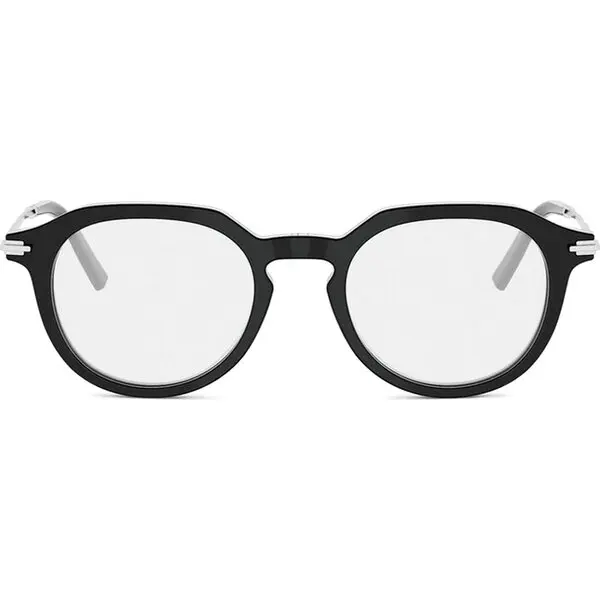 Dior Optical Glasses With Round Frame - Shiny Black