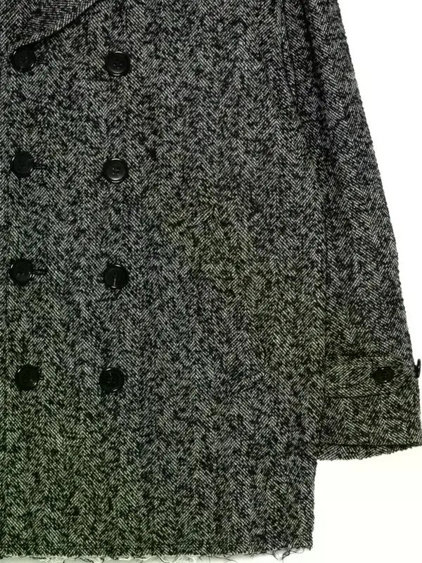 Comme Des Garçons Herringbone Double-breasted Coat