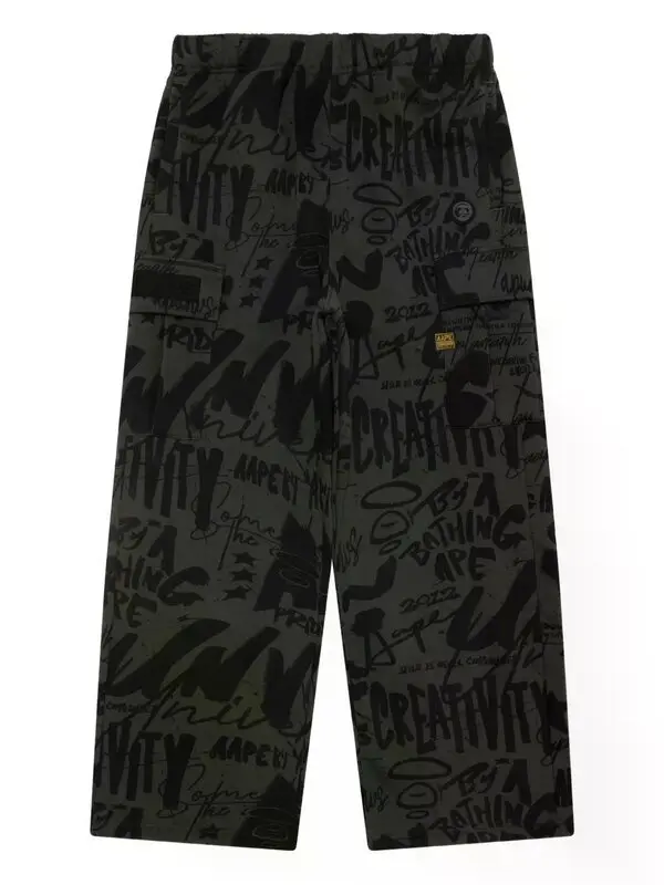 AAPE BY *A BATHING APE® Patch Print Trousers