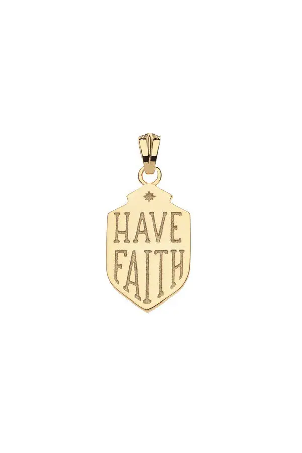 JANE WIN Faith Shield Pendant