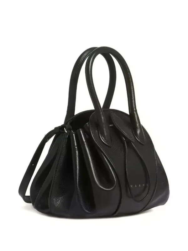 Marni Tubular Handle Tulipea Shoulder Bag - Black