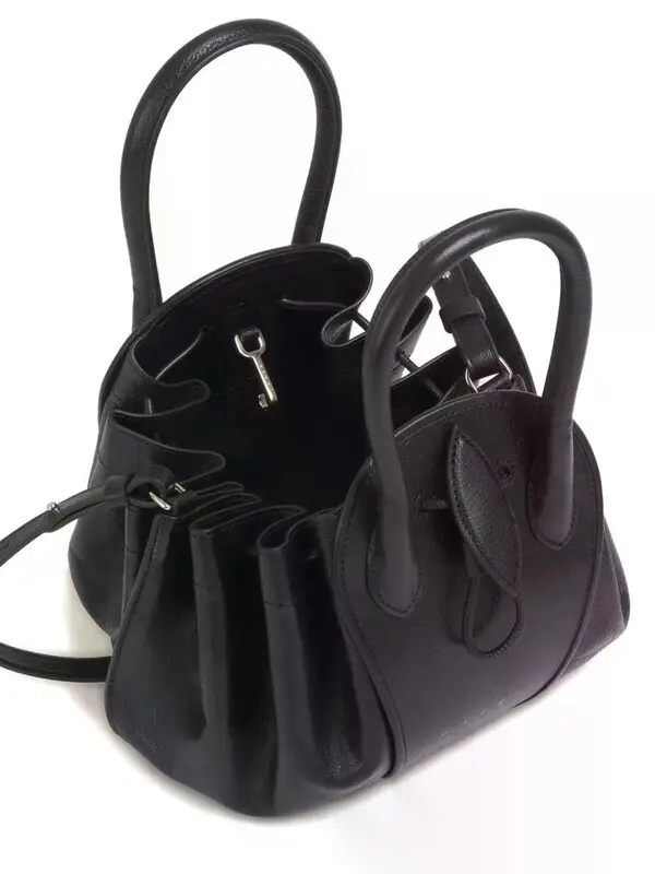 Marni Tubular Handle Tulipea Shoulder Bag - Black