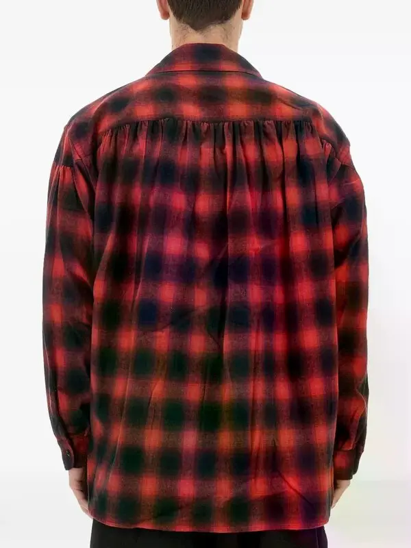 AIE Plaid-check Zip-up Shirt