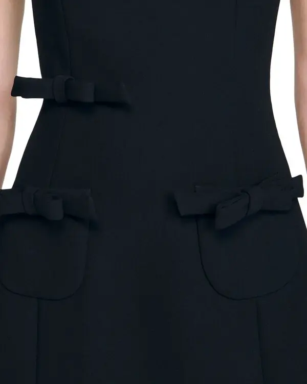 Sandro Short Dress With Bows