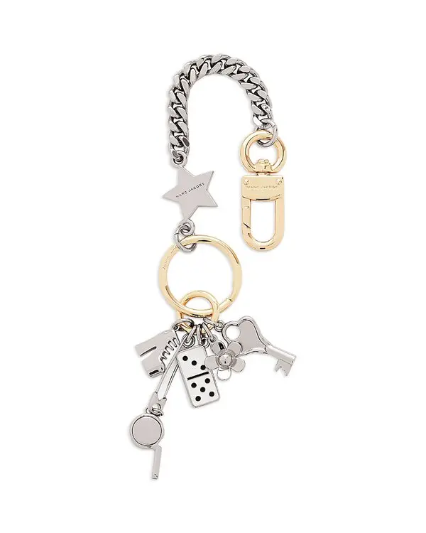 Marc Jacobs The Domino Effect Bag Charm - Nickel