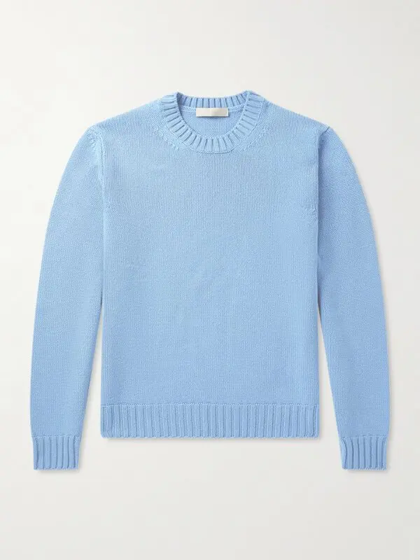 SAMAN AMEL Gio Cashmere Sweater - Blue