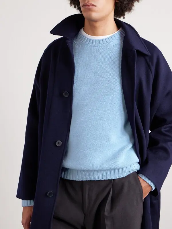 SAMAN AMEL Gio Cashmere Sweater - Blue