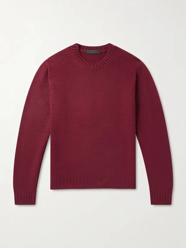 SAMAN AMEL Gio Cashmere Sweater - Red
