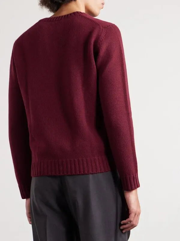 SAMAN AMEL Gio Cashmere Sweater - Red