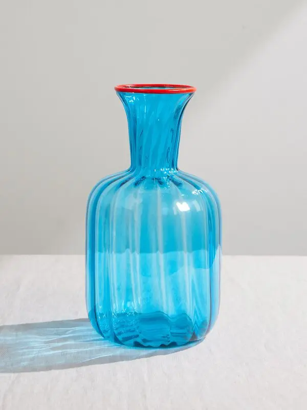 La DoubleJ Murano Glass Carafe - Blue