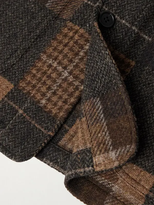 Sid Mashburn Checked Wool-flannel Overshirt